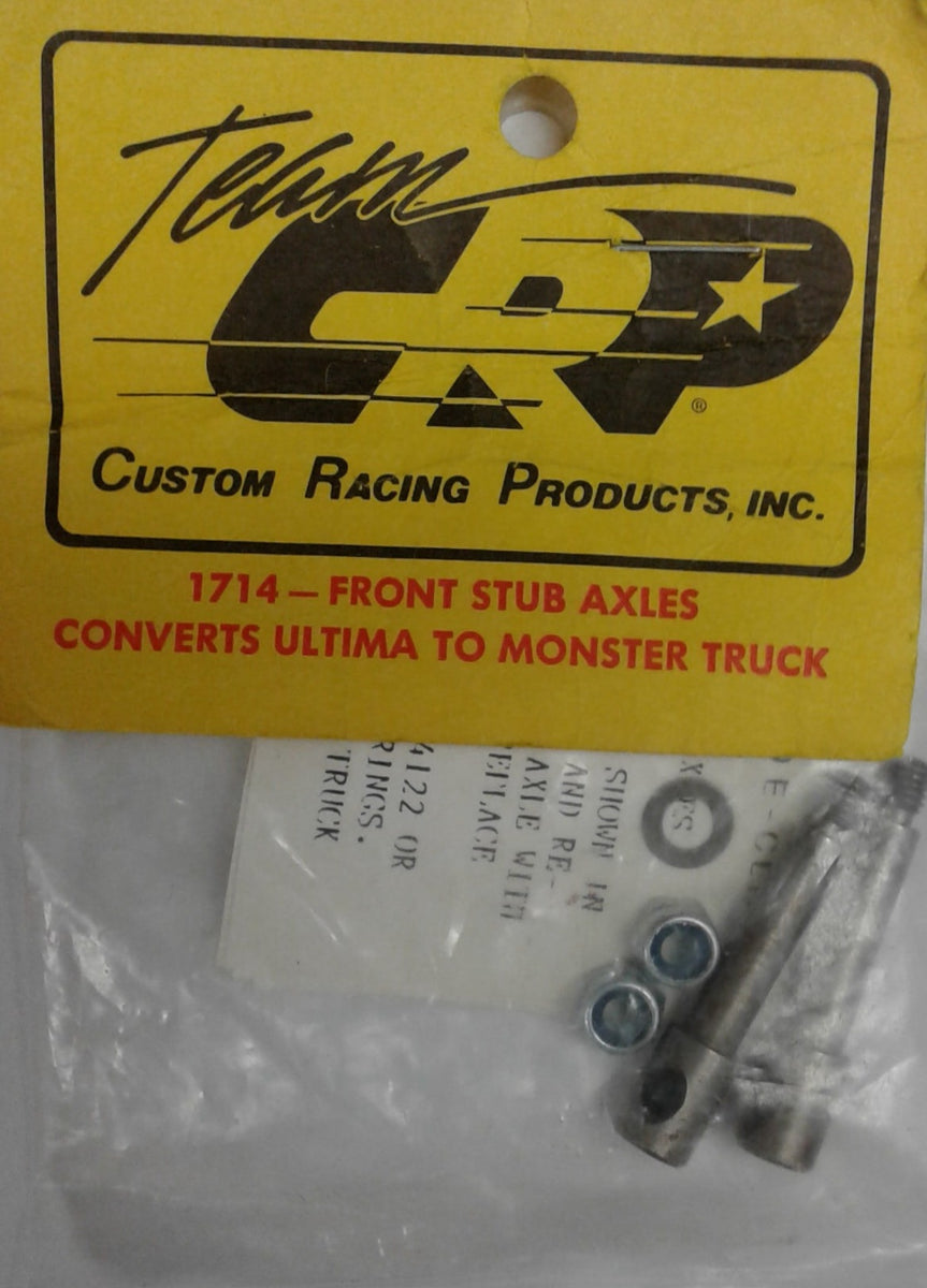 TEAM CRP - 1714 - FRONT STUB AXLES, CONVERTS ULTIMA TO MONSTER TRUCK| Hobbyplex