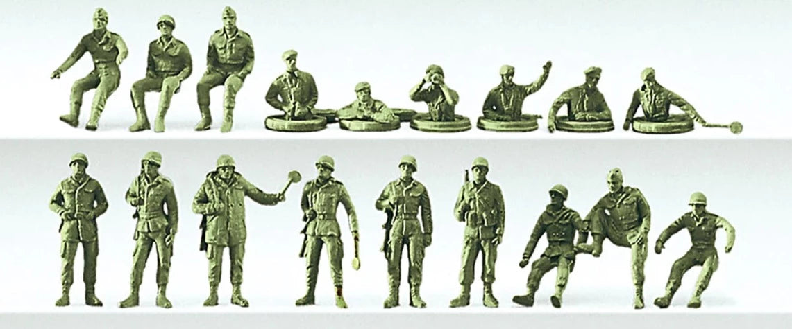 PREISER MILITARY 16510 - GERMAN ARMY - BUNDESWEHR, SENTRIES, TANK CREW| Hobbyplex