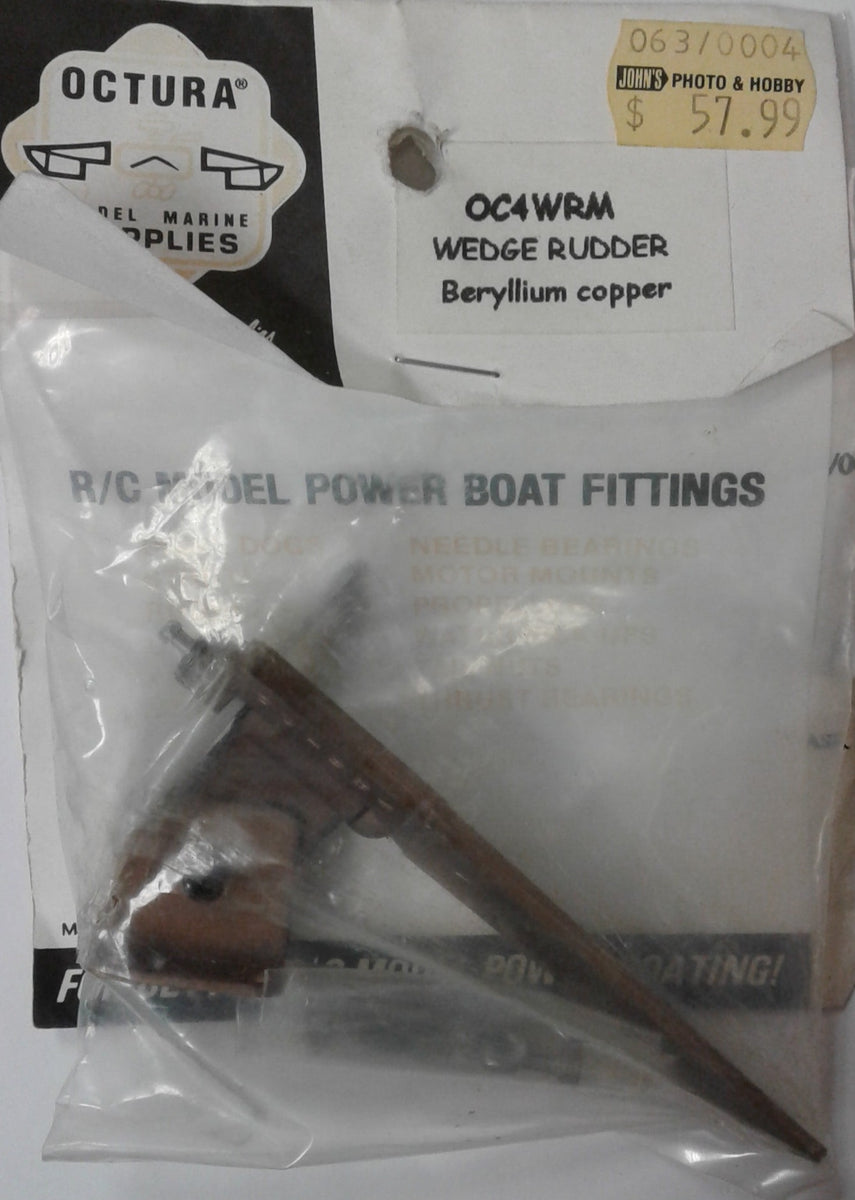 OCTURA - OC4WRM - WEDGE RUDDER ASSEMBLY - BERYLLIUM COPPER| Hobbyplex