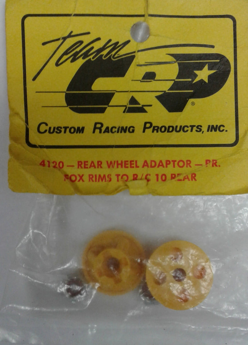 TEAM CRP - 4120 - REAR WHEEL ADAPTOR - PR. - FOX RIMS TO R/C 10, REAR ...