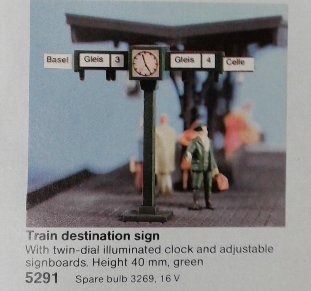 BRAWA 5291 - TRAIN DESTINATION SIGN - HO SCALE| Hobbyplex
