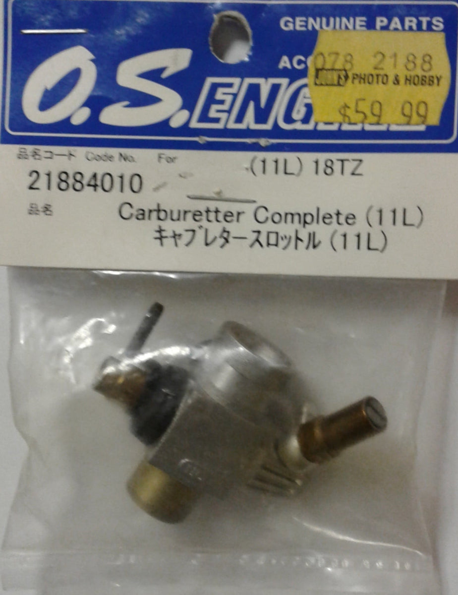 O.S.ENGINE - 21884010 - COMPLETE CARBURETOR - (11L) 18TZ| Hobbyplex