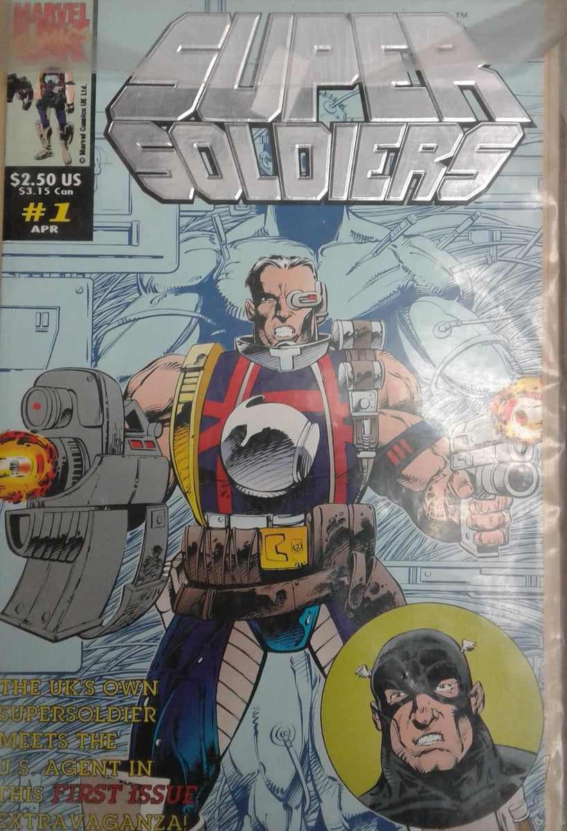 MARVEL COMICS UK - SUPER SOLDIERS - 1ST ISSUE - FULL COLOUR VINTAGE CO ...