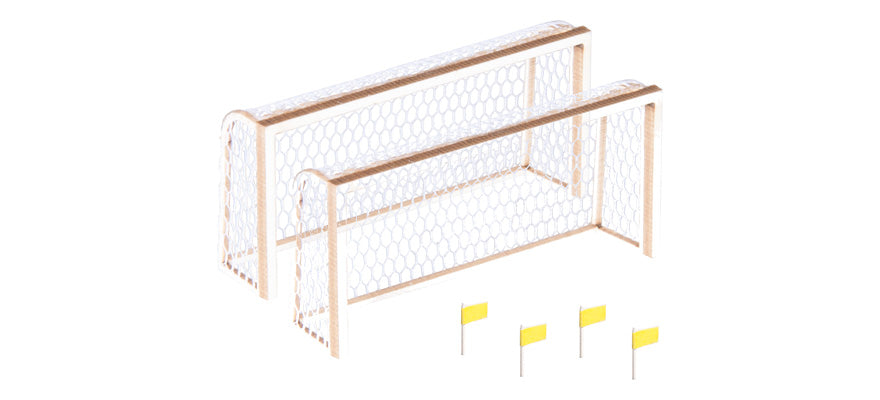 NOCH 14399 - FOOTBALL GOALS AND CORNER FLAGS - MODEL KIT - HO SCALE ...