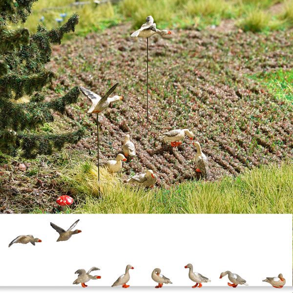 BUSCH 1196 - 'WILD GEESE' - HO SCALE PLASTIC MODEL KIT| Hobbyplex