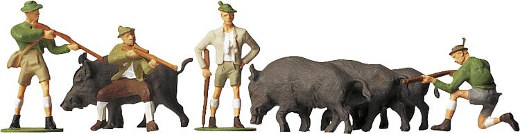 FALLER # 151039 - HUNTING - HO SCALE FIGURES| Hobbyplex