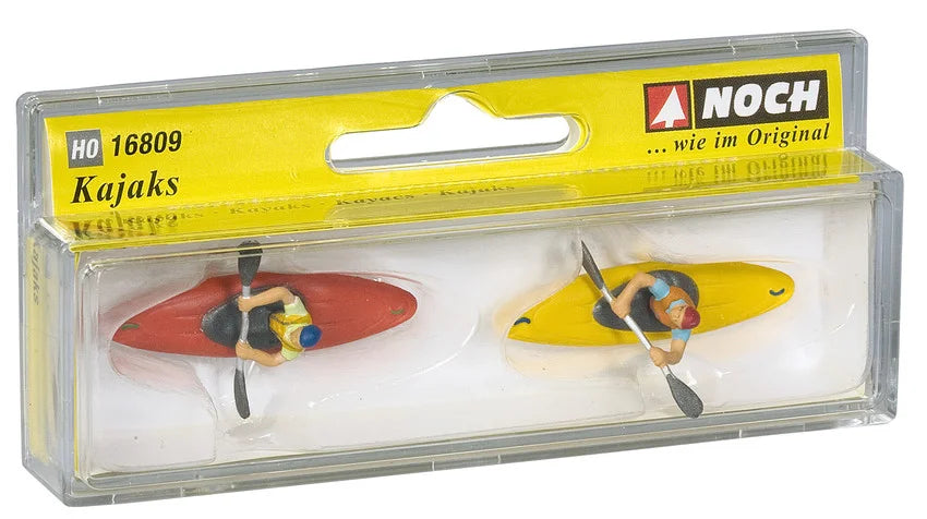NOCH 16809 - KAYAKS - HO SCALE PLASTIC FIGURES| Hobbyplex