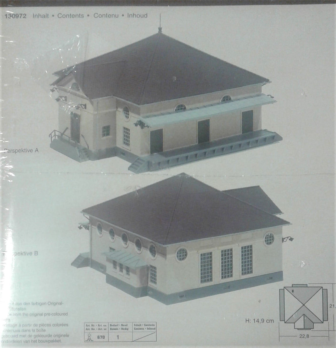 FALLER # 130972 - 'SERVICE AREA MATERIALS STORE' - HO SCALE KIT| Hobbyplex