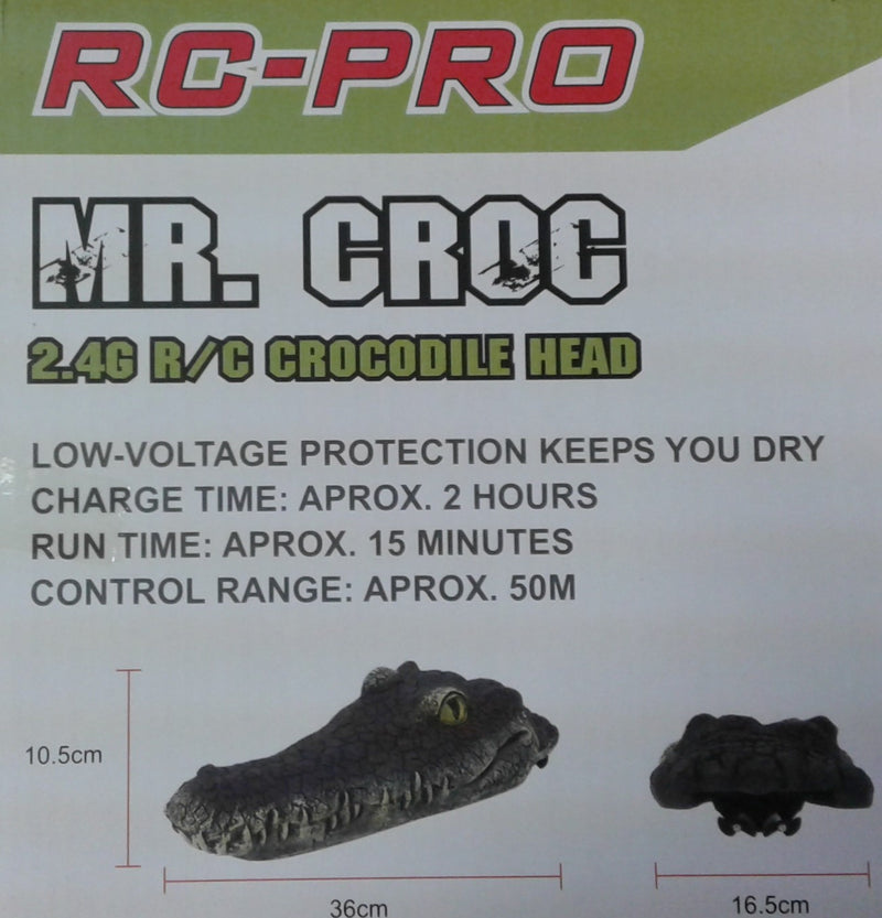 RC-PRO - MR. CROC - 2.4G R/C CROCODILE HEAD| Hobbyplex
