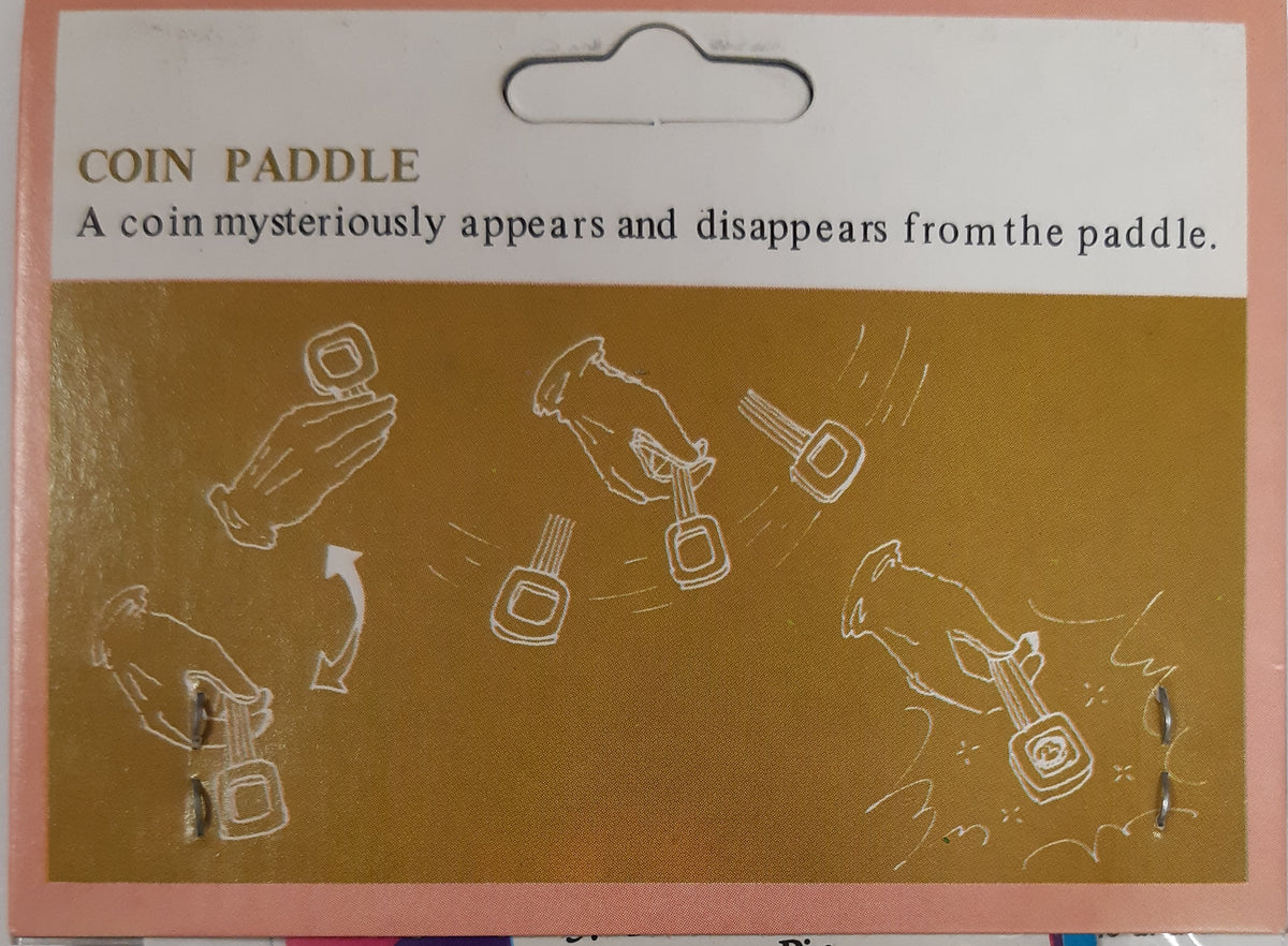 CHU'S MAGIC TRICKS - COIN PADDLE - VINTAGE MAGIC TRICK| Hobbyplex