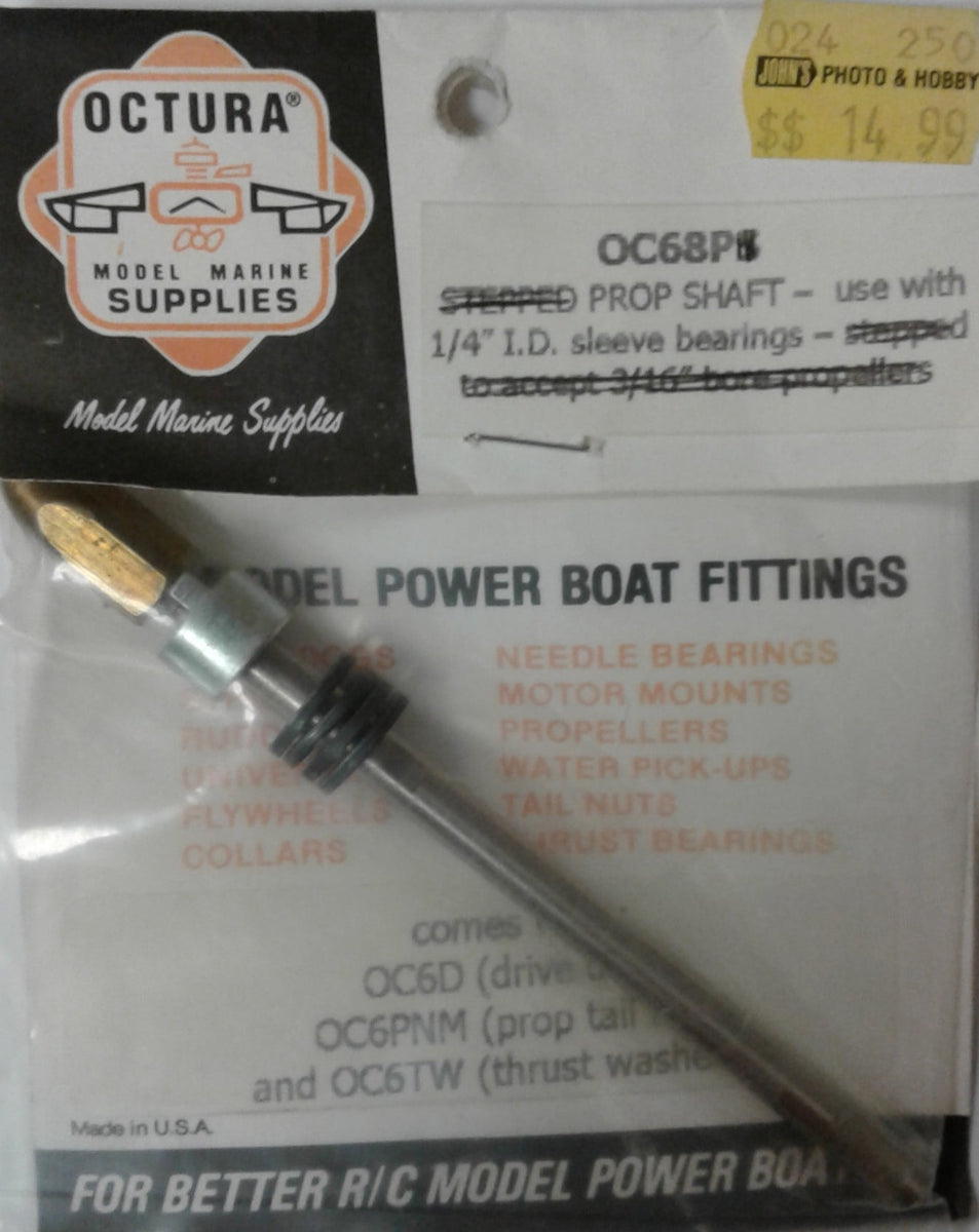 OCTURA - OC68P - PROP SHAFT WITH DRIVE DOG AND PROP NUT| Hobbyplex