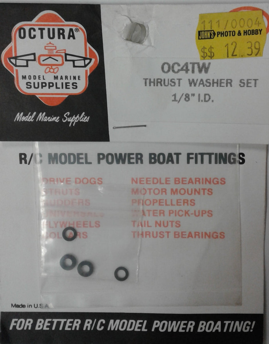 OCTURA - OC4TW - THRUST WASHER SET - 1/8" I.D.| Hobbyplex