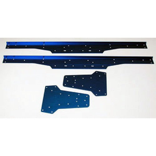 TAMIYA 49166 - JUGGERNAUT 2 ANODIZED ALUMINUM CHASSIS FRAME SET - BLUE ...
