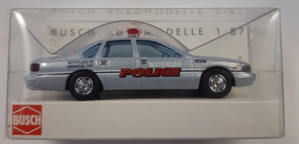 BUSCH # 47628 - "WATERLOO POLICE" - USA - 1:87 SCALE MODEL VEHICLE ...